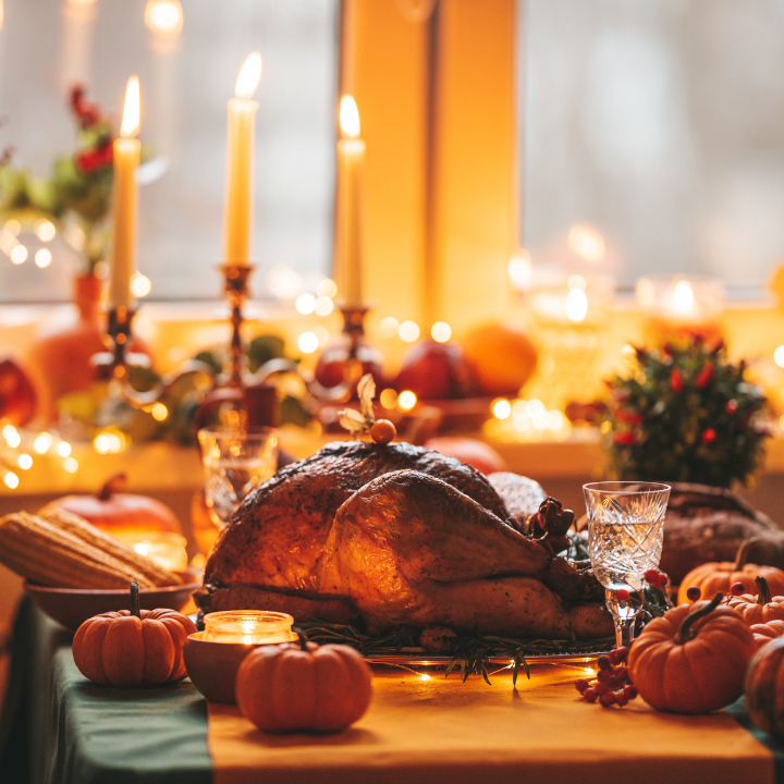 thanksgiving dinner table background